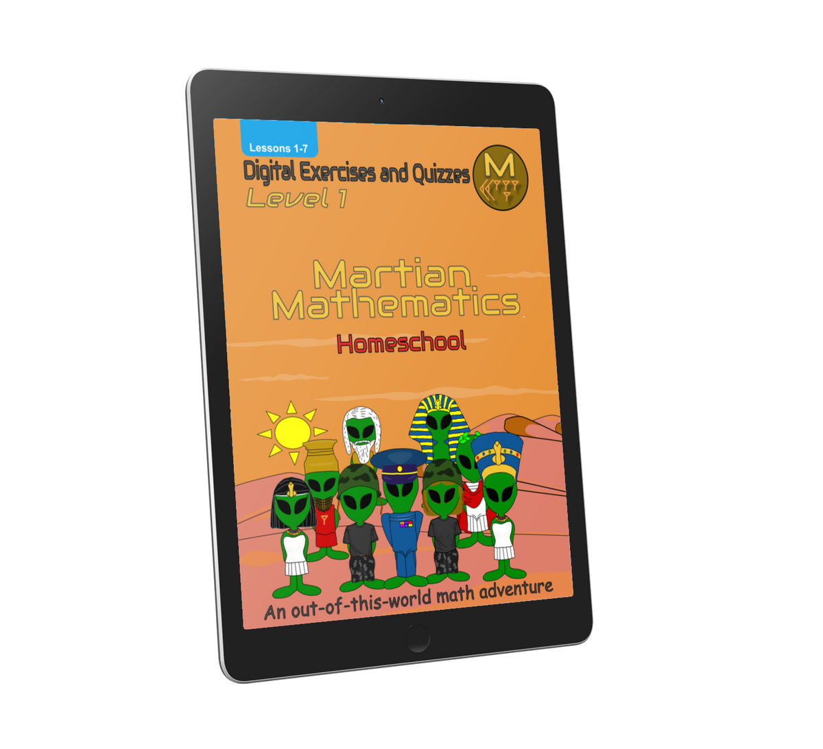 Level 1 Digital Exercises and Quizzes, Lessons 1-7 – Martian Mathematics